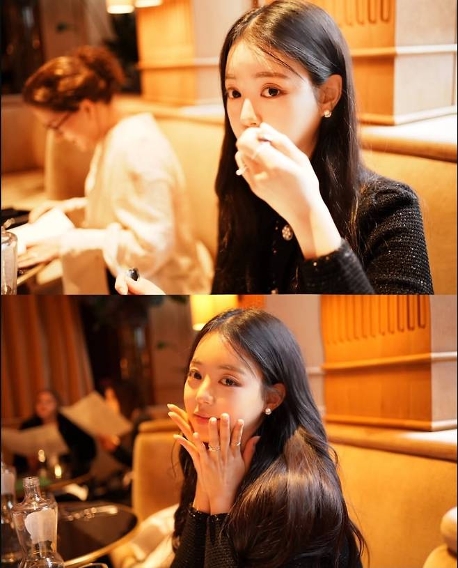 170cm 미스코리아 유시은 파리에서 인형 같은 비주얼 눈부신 트위드 올블랙 셋업룩 뷰티는 내운명