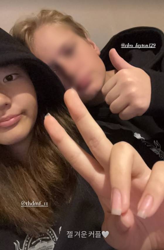 이범수 딸 백인 남친 생겼다엄마도 국제 연애 응원 귀여운 커플