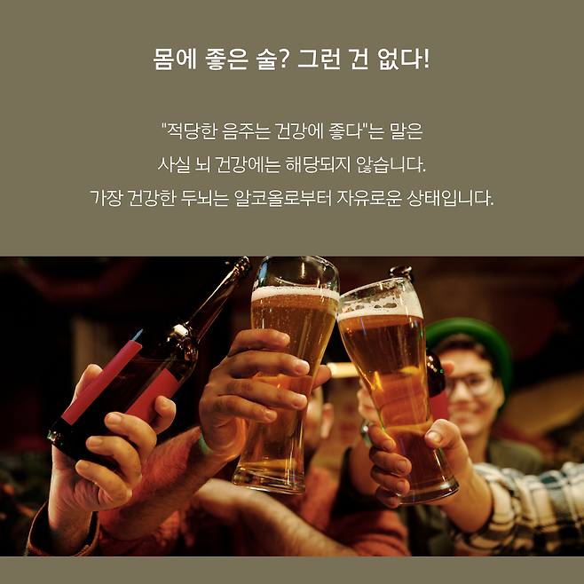 이정도는 괜찮아 매일 술 한 잔이 미치는 무서운 영향력 뇌생각