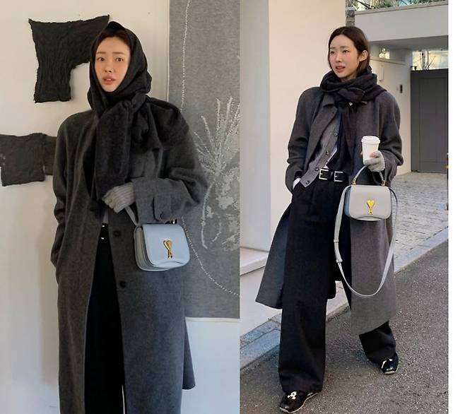 차정원 퍼스널컬러 만난 시크 여신 스카프 하나로 완성한 얼죽코 그레이룩 뷰티는 내운명