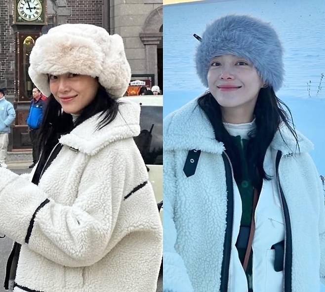 김세정 ‘취하는 로맨스 끝나고 삿포르 샤프카 쓴 로맨스 퀸 플리스 재킷 여행룩 패션엔