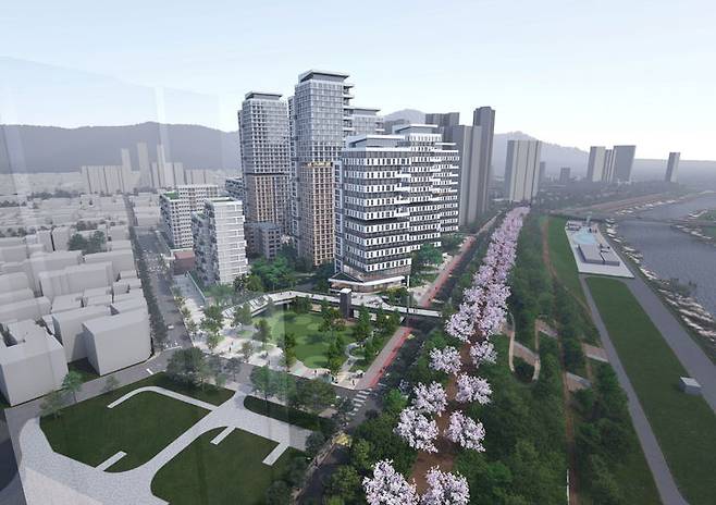 중랑천변 면목동 재개발 확정최고 35층 1260세대 아파트