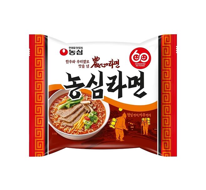 창립 60주년 농심 농심라면 50년만에 재출시