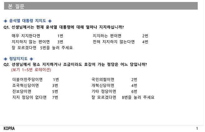 민주당 尹 40 지지율 조사에 문항 설계 지적 고발 논의