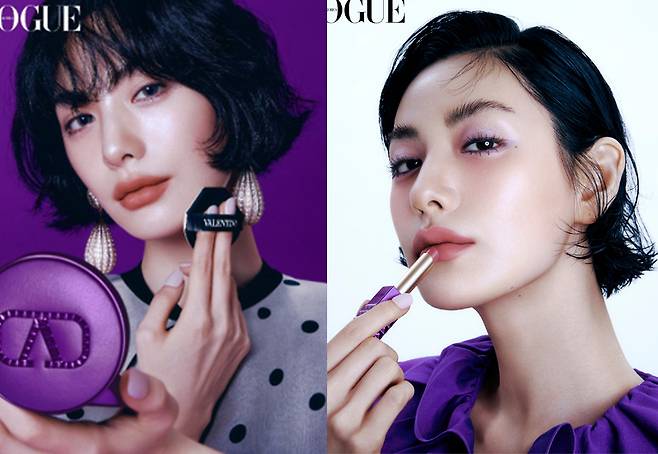 나나 퍼플로 물든 발렌티노 여신 우아한 고혹美 매트and글로우 메이크업 뷰티는 내운명
