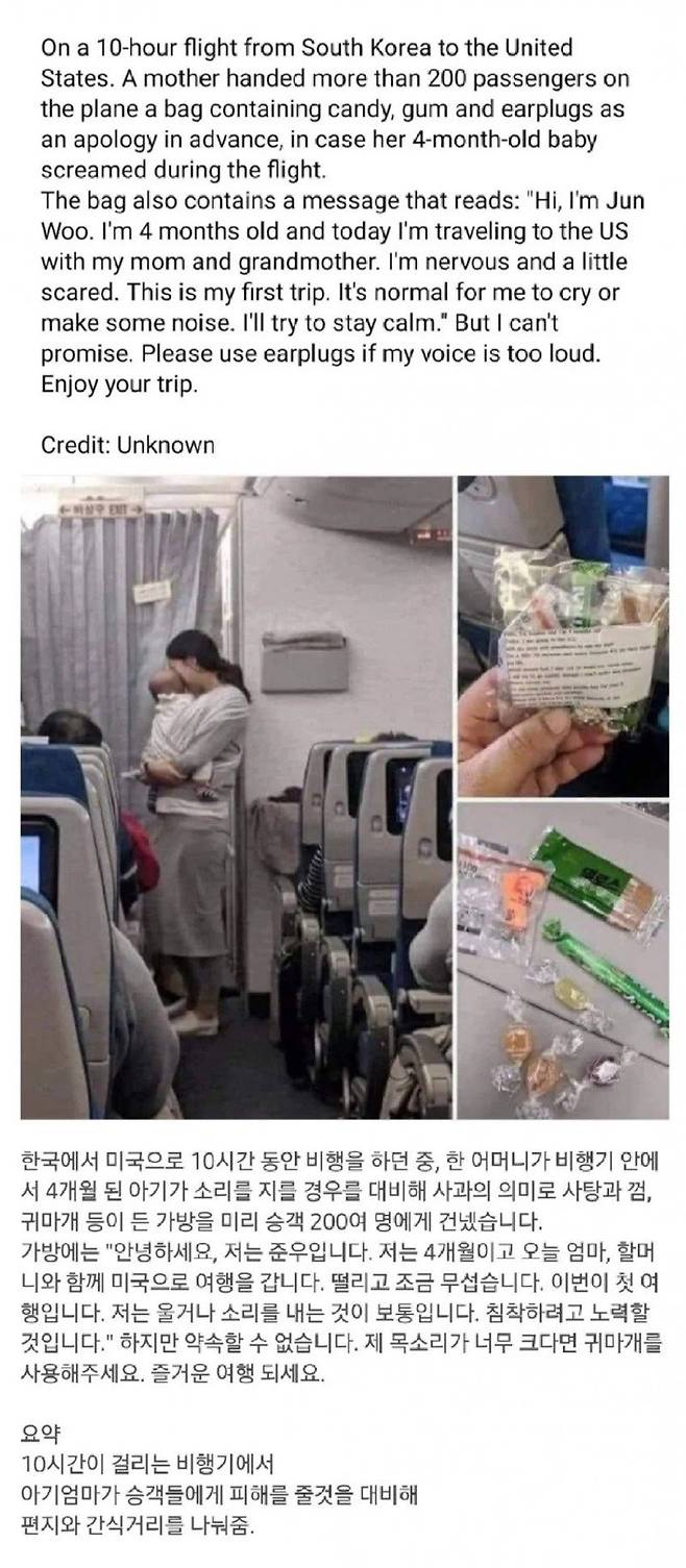 해외 커뮤니티에 올라온 우리나라 비행기승객 썰 재미진
