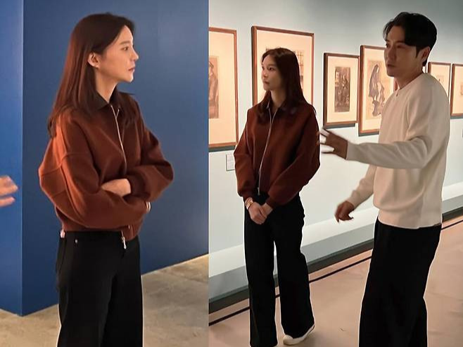 차예련♥주상욱 고흐 전시회에서도 멈추지 않는 달달함 시밀러룩 화제 스타와 라이프