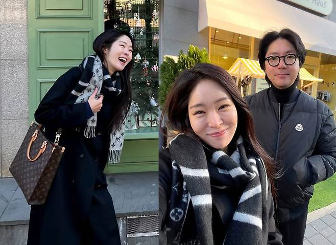 미자 목도 어깨도 명품 루이비통 코트로 나들이룩의 품격 높였다 스타와 라이프