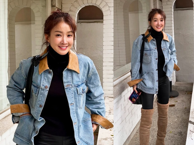 이시영 시크한 매력 폭발 샤넬 450만원 롱부츠와 데님 재킷으로 완벽 카리스마 스타와 라이프