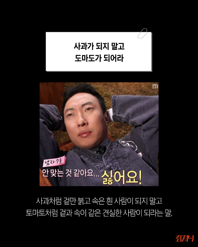 이준혁씨는 씻은 배추 줄기 같아요 하찮고 귀여운 우리나라 속담 최소한의지식