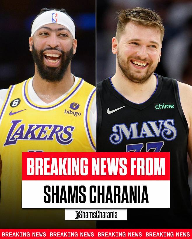 충격 Nba 역대급 트레이드 터졌다 돈치치 르브론 있는 레이커스행전미 경악