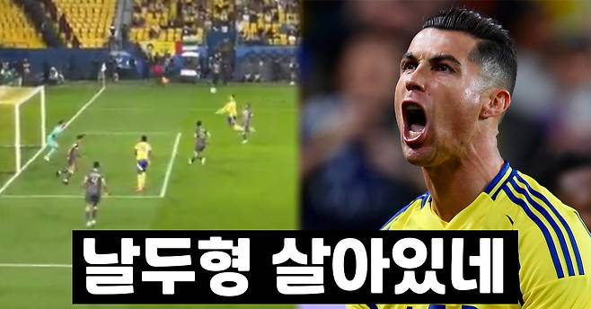 호날두 살아있네 오늘자 슈퍼 헤더골점프력 미쳤다 야동말고 축동