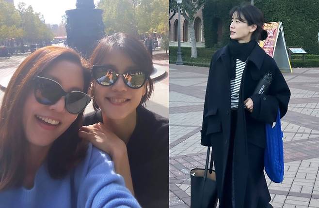 김지호 장성한 20살 딸과 La대학 구경 젊음을 만난 50대 얼죽코 여행룩 대본은 내운명