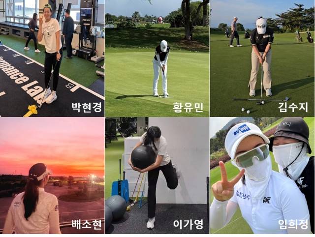 2025 KLPGA 12명의 홍보모델은 지금…‘최고 별’ 향해 해외서 맹훈