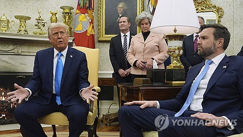 트럼프 밴스 부통령이 차기 대선 후계자냐 질문에 아니다