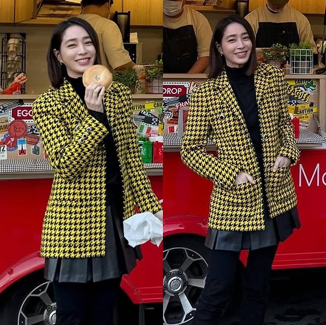 이민정 벌써 봄 42세 워킹맘 더 어려진 청순 미모 트위드 재킷 프레피룩 패션엔