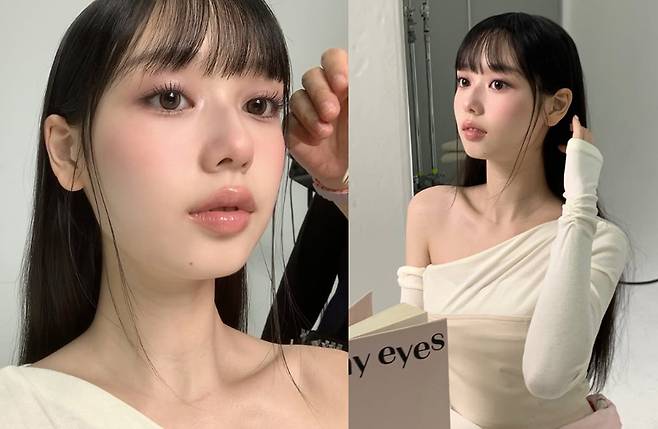 안유진 연습생 시절부터 친했던 미모의 여가수 여리여리 원숄더 비주얼 대본은 내운명