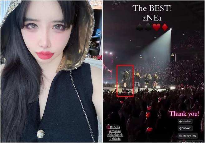 "무성의"vs"건강 우려"...2NE1 박봄, '이민호 셀프열애설' 끝내자 무대 태도 논란?