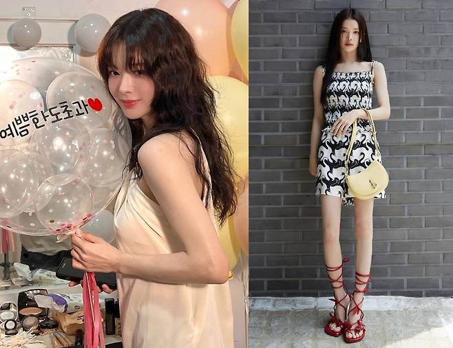 165cm 39kg 쓰러질까봐 걱정 깡마른 여배우 일상룩 발빠른패션뷰티