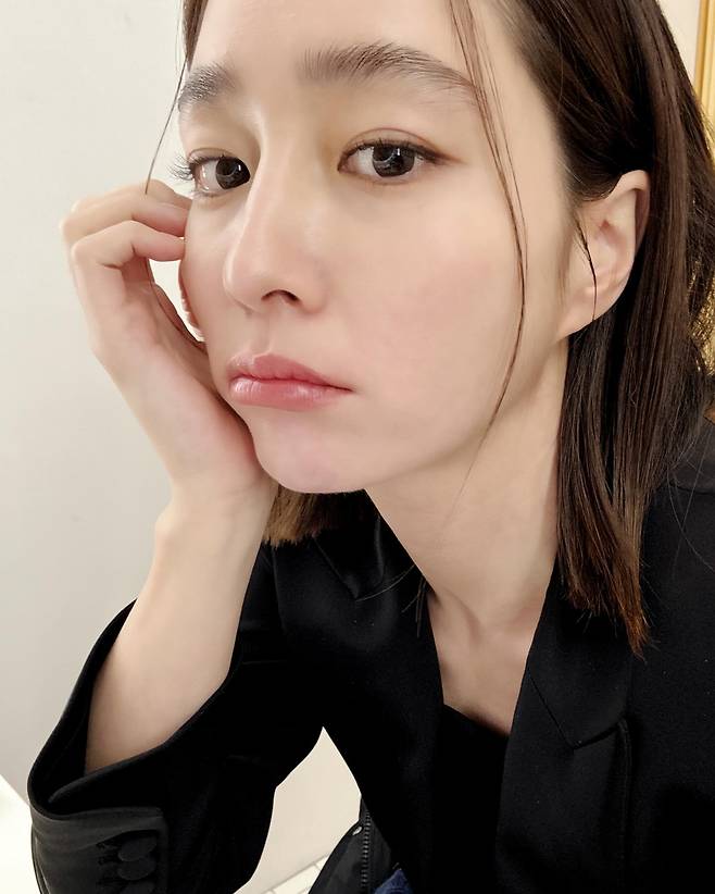 이민정 43살 맞아 정장 입고 청초한 미모 스타픽