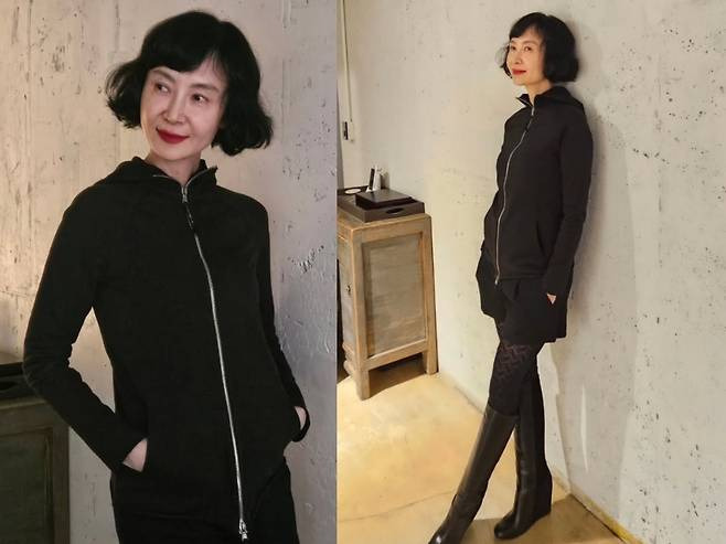 20대 때 연기대상 2번 50대 여배우 똑 단발쇼츠룩으로 10년은 젊어진 미모 대본은 내운명