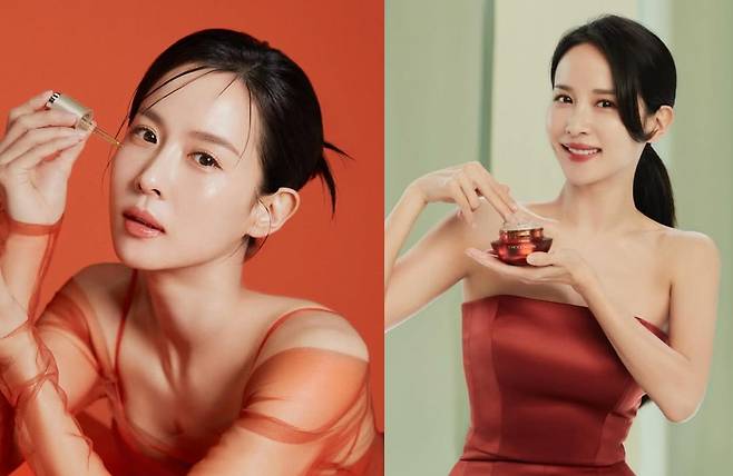 조여정 44살 맞아 너무 내린 오프숄더 머리 묶은 초동안 미모 드레스룩 뷰티는 내운명