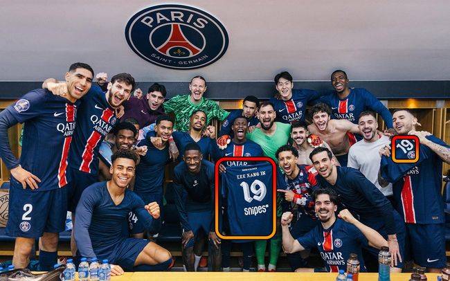 '마르세유 이긴' PSG, 이강인 19번 유니폼 세리머니로 '리그1 챔피언' 확인