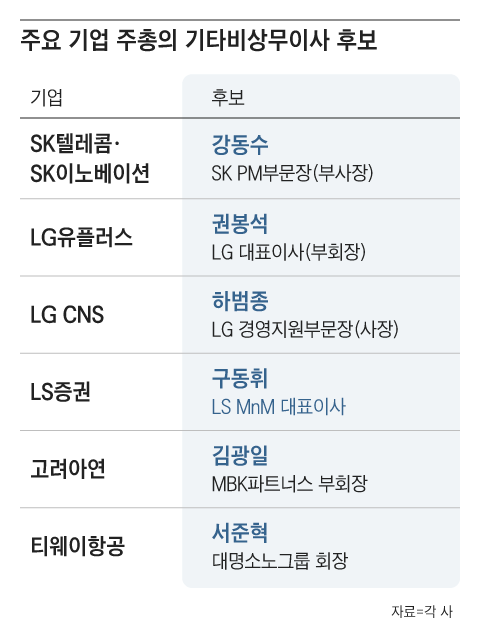 주총 시즌 주요 기업 이사회서 주목받는 ‘기타비상무이사
