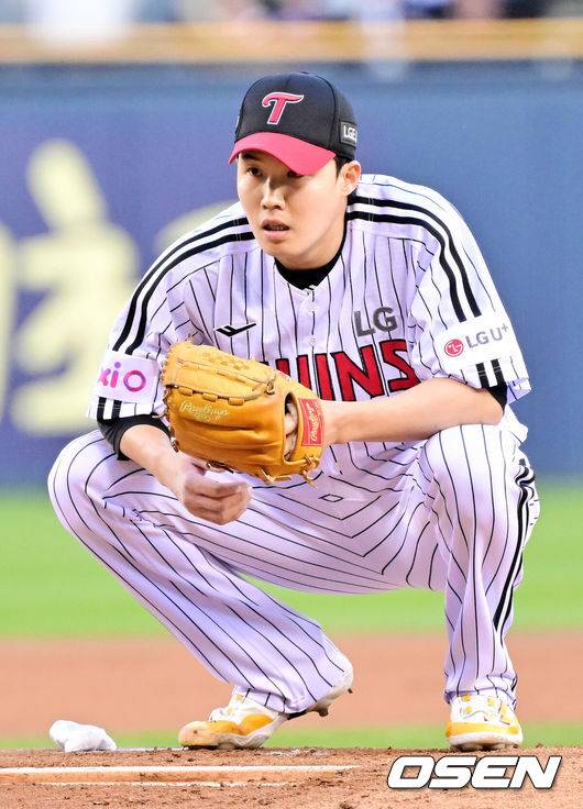 95km 공으로 20승 진짜 하려나, 운이 아닌 실력이다…'4전승 ERA 1.30' 임찬규, 치명적인 약점까지 극복하다