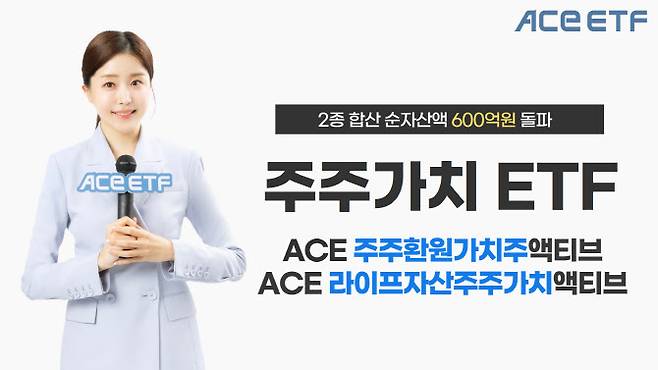 한투운용, "주주가치 ACE ETF 2종 합산 순자산액 600억원 돌파"