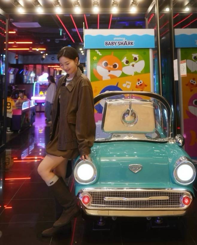 전진 아내 류이서 청순 끝판왕 가죽 재킷도 여신핏 되는 외출룩 뷰티는 내운명