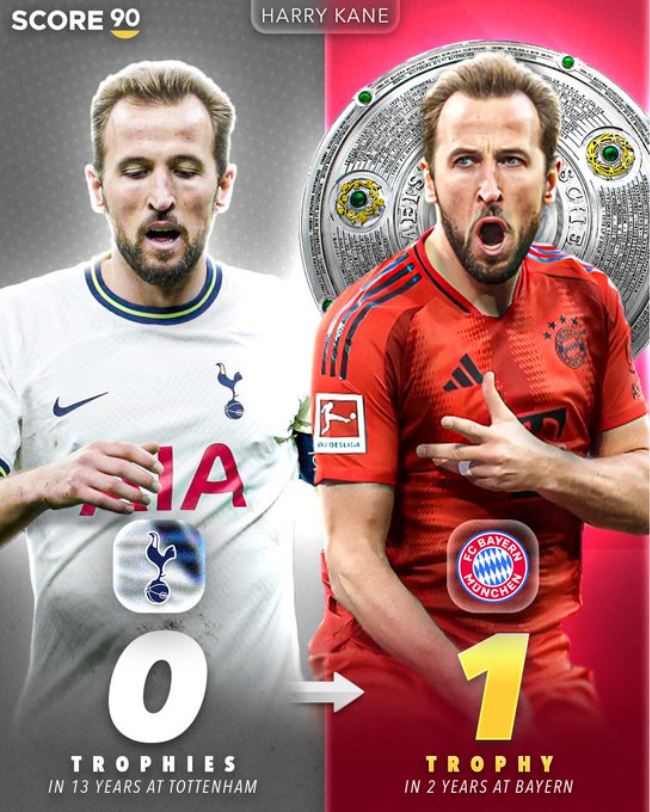 공식 됐다! 탈트넘 = 우승…’SON 절친 + 무관 아이콘’ 케인, 프로 14년 만에 ‘감격 우승’ → 분데스리가 챔피언 됐다