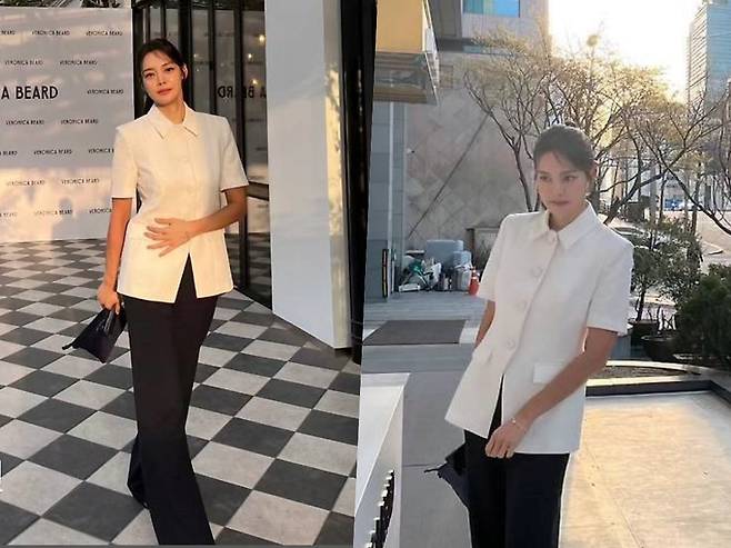 42세라는데 얼굴은 20대… 173cm 압도적 비율의 방송인, 모던룩 | 대본은 내운명