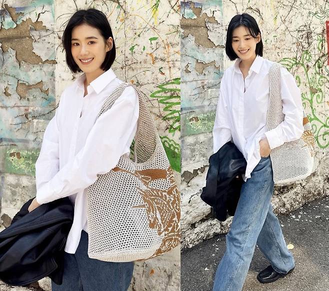 예뻐졌다”는 말 절로 나와 분위기 확 달라진 여배우 화이트 셔츠룩 대본은 내운명