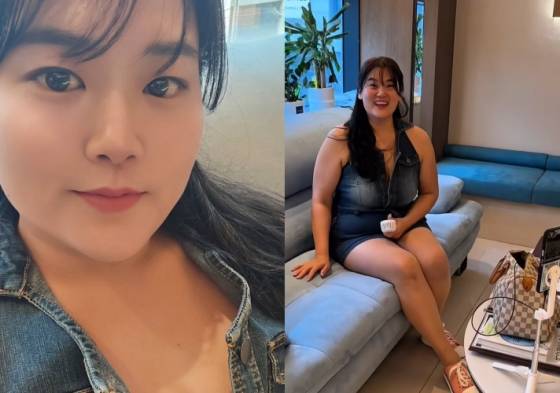 '150kg→81kg' 미나 시누이 "오운완" 날렵한 브이라인 '감탄'