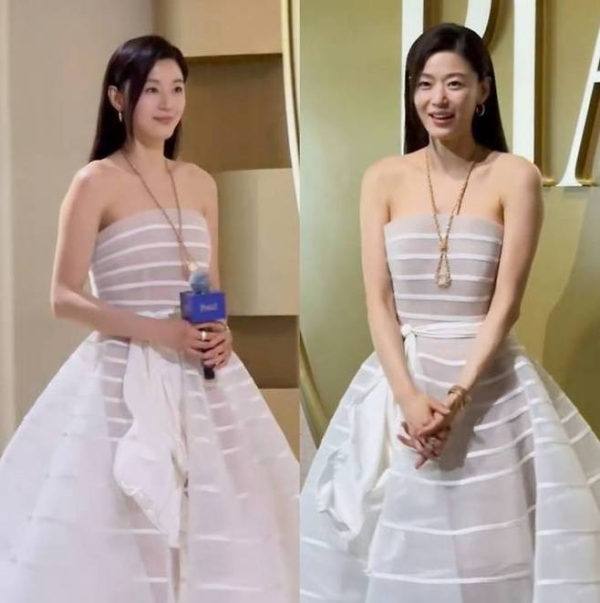 전지현 ‘별에서 온 그대 천송이가 돌아왔다 중국이 들썩 시스루 드레스룩 패션엔