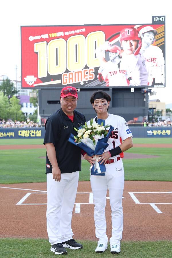 KIA 박찬호, KBO 역대 185번째 1,000경기 출장 기록 달성