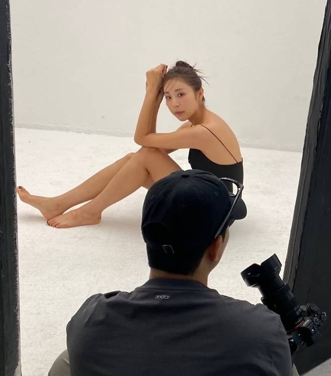 ‘170cm 49kg’ 한다감, 고혹 미모에 반전 글래머 인증