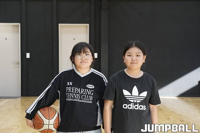 충주 삼성 유소녀 전민서와 박송하 "농구하러 오는 날이 기대돼요!"