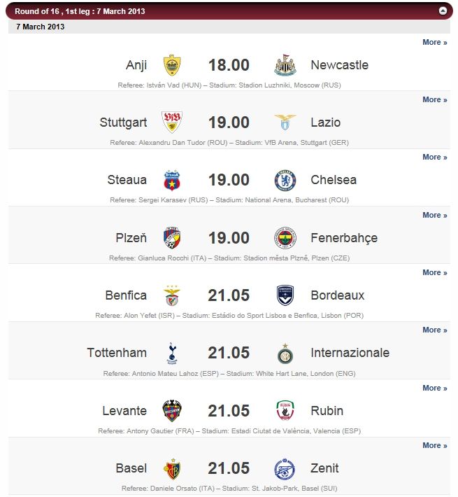 안지뉴캐슬 Uefa 유로파리그 16강전 축구경기 인터넷 실시간 라이브 중계방송 영상 3월8일