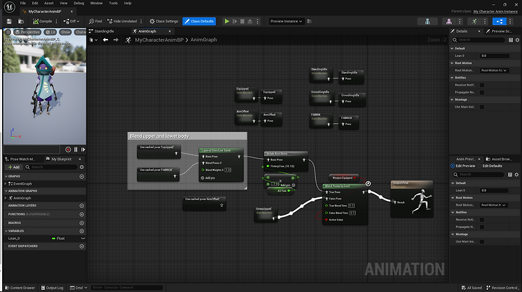 [UE5 - Multiplayer TPS] Aim Offset 적용, 캐릭터 회전 — Beankong's Devlog