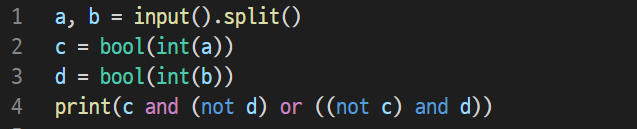 [CodeUp/코드업] Python 기초 100제 , 코드업 파이썬 6056 , 코드업 6056번 , 코드업 6056 , 논리연산 — 윤수현의 개발 공간