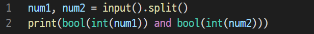 [CodeUp/코드업] Python 기초 100제 , 코드업 파이썬 6054 , 코드업 6054번 , 코드업 6054 , 논리연산 — 윤수현의 개발 공간