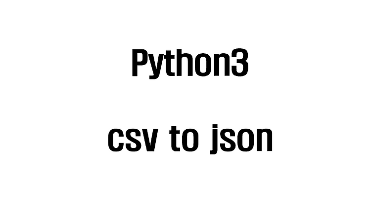 python3 csv to json