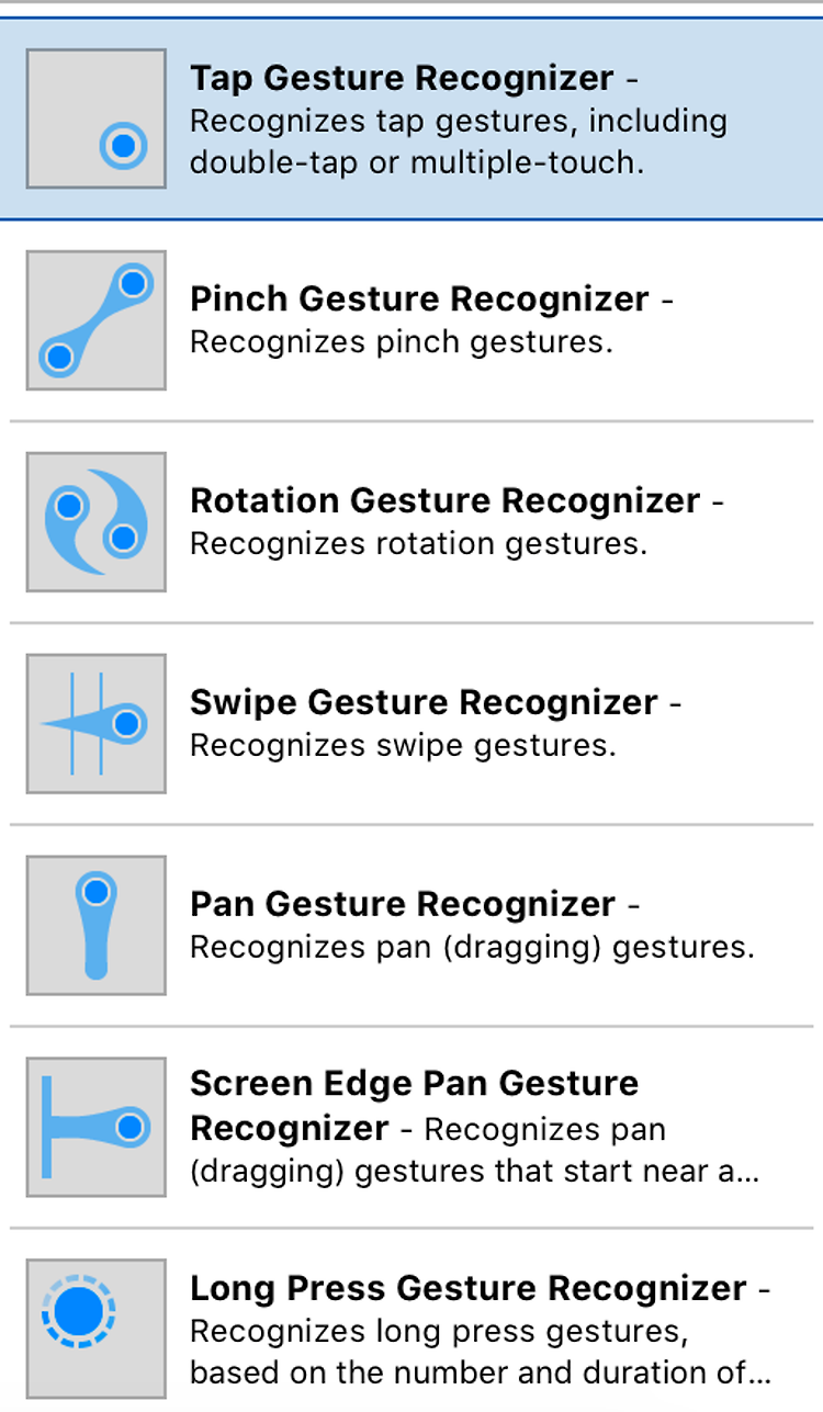 [Swift] - UIGestureRecognizer — 코딩하는 빵친자의 블로그
