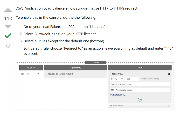 AWS Load Balancer에서 HTTP서 HTTPS Redirect — 이것저것 공부방