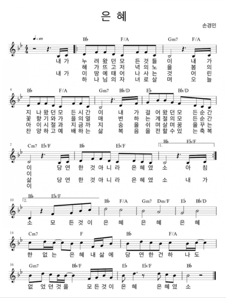 여기에 모인 우리 Ccm 찬양 악보