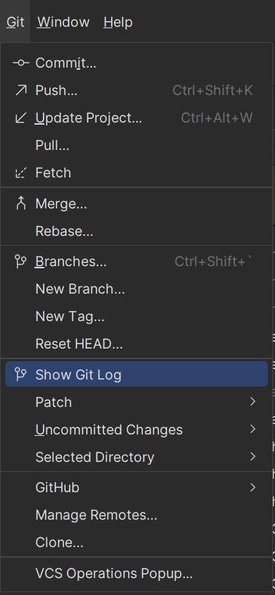 Rider IDE로 git branch diff 방법 (작성 중) — VirtualDever