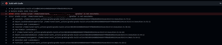 [Github Actions] Error: Gradle script '/home/runner/work/@@@/@@@/gradlew' is not executable. — 개발일지