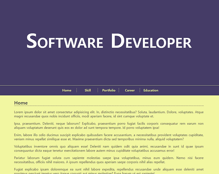 JQuery STEP 8 - 포트폴리오 기초 — Developer Story House
